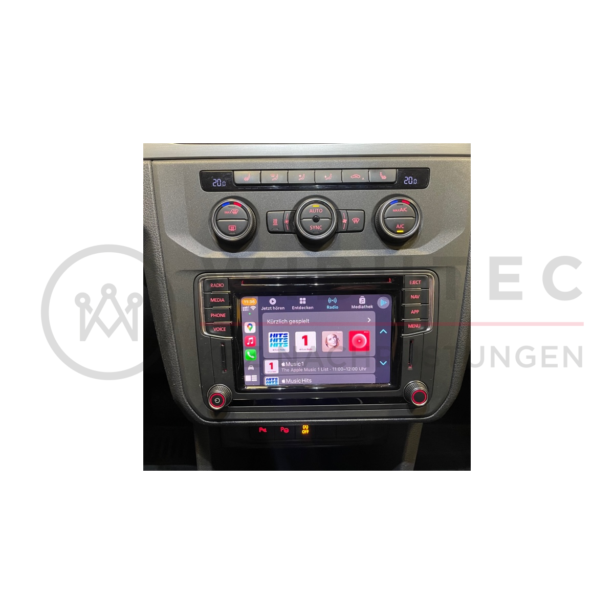 VW Caddy SA retrofitkit Apple CarPlay, Android Auto, MirrorLink, App ...
