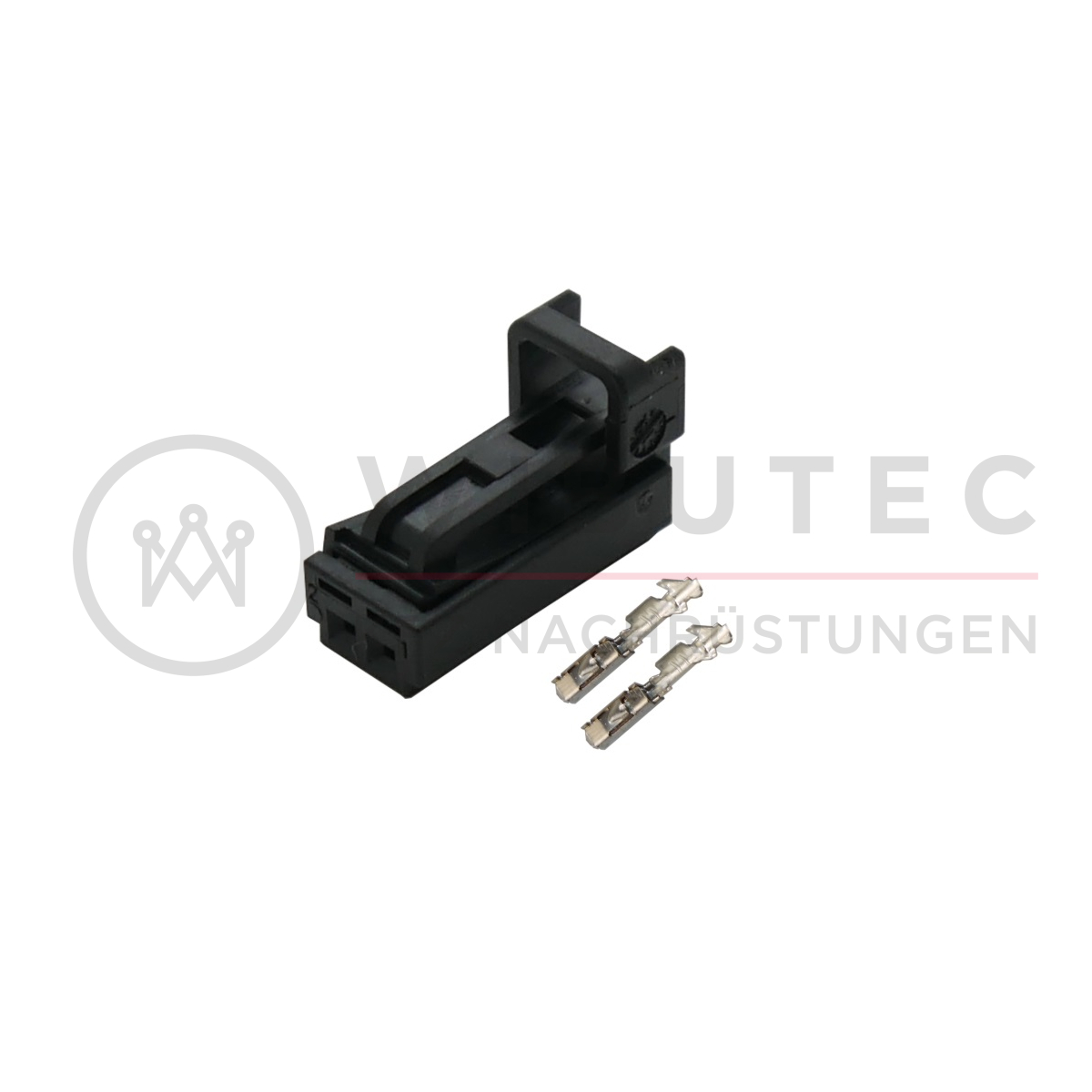 Stecker Flachkontaktgehäuse 2 polig MQS, wie 4B0971832 90764902 VW AU ...