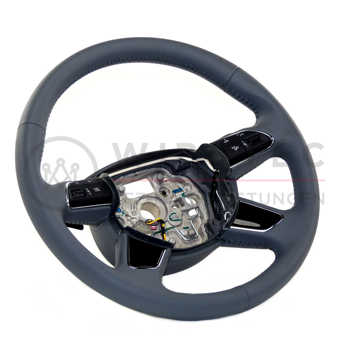 Audi A8 4H D4 original Multifunktionslenkrad grau mit Lenkradheizung ...